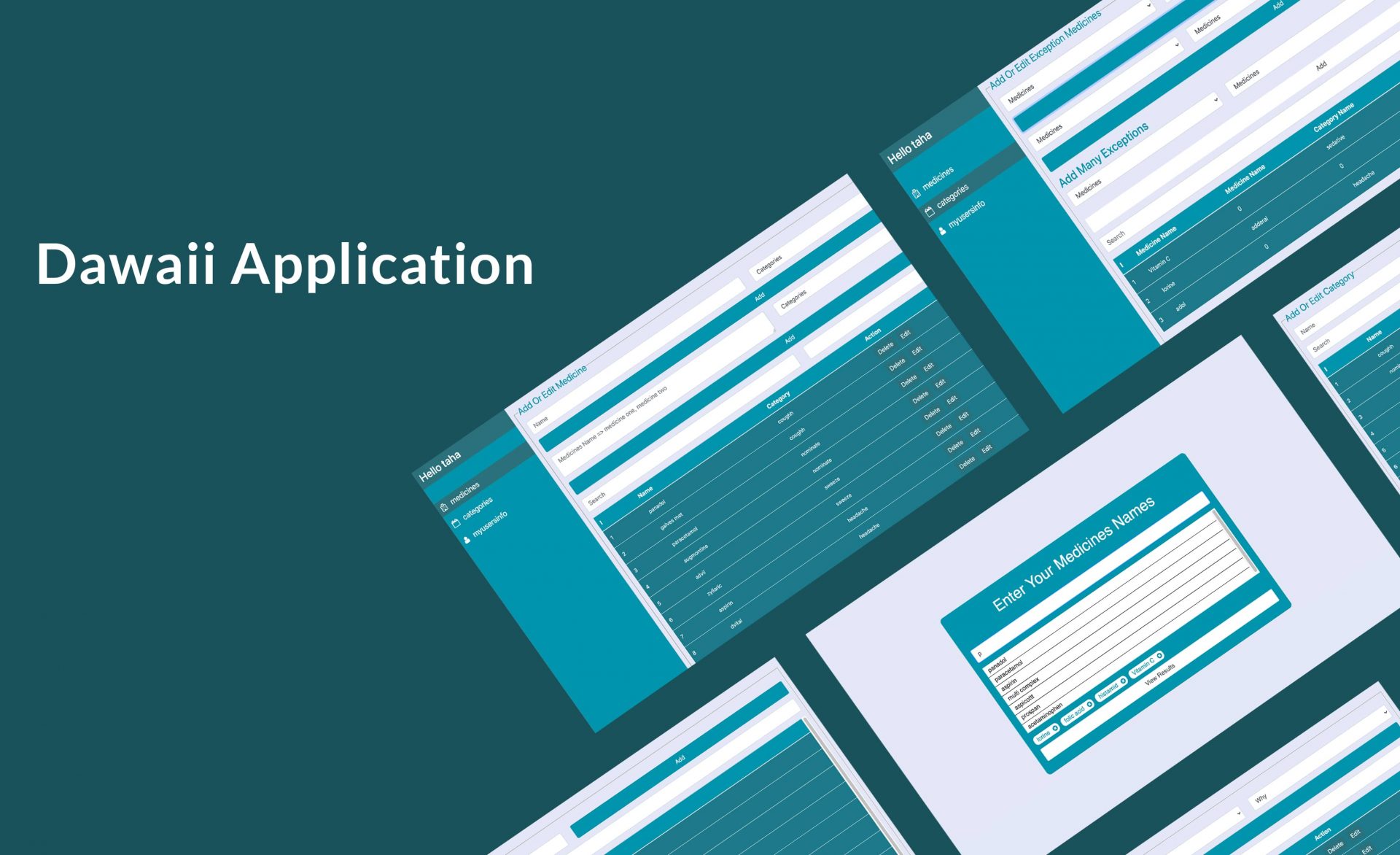Pharmacy Dawaii Web Application – Taha Halabi